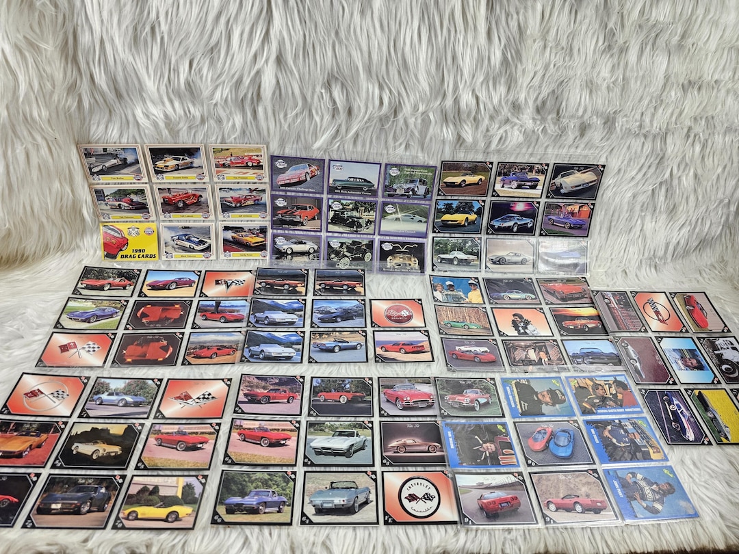Vintage Car Trading Cards - Corvette/ Dream Machines 1990 Drag Cards ...