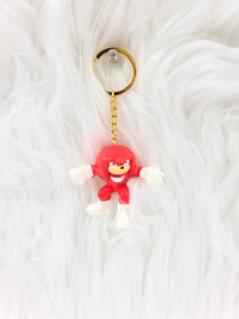 3 One of a Kind Sega Sonic the Hedgehog Knuckles and Tails Keychains ...