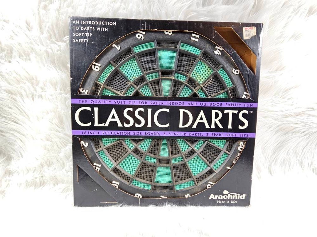 Rare 1994 New Old Stock Arachnid Classic Dart Board 18 Inch, 3 Starter ...