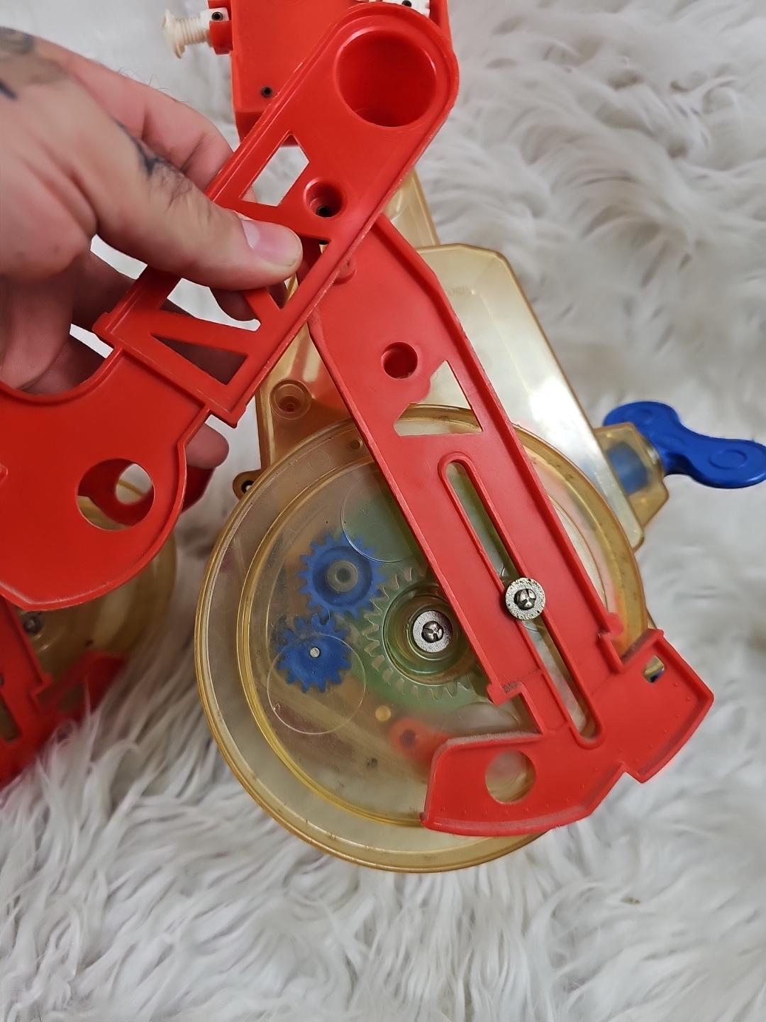 2 Vintage MR. MACHINE Robot Toys Ideal Toy Co. 1961 1977 Walk N Whistle ...