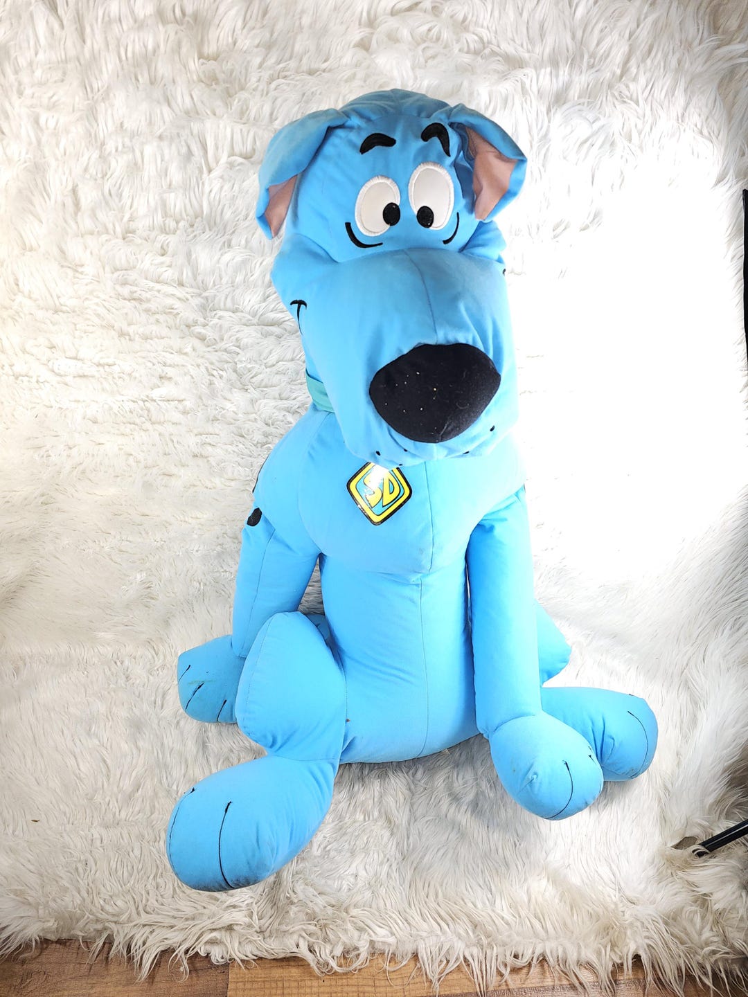 Super Jumbo Scooby Doo 34 Neon Blue Stuffed Plush by Toy Factory Warner ...