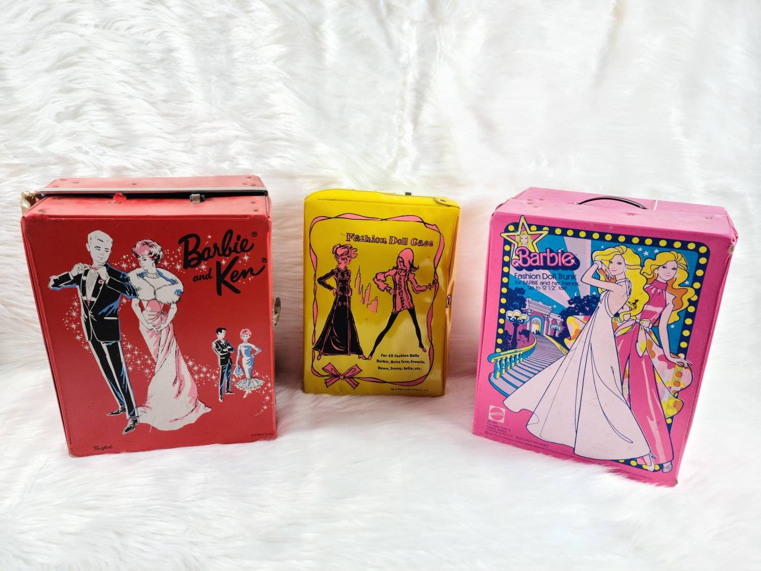 3 60s-70s Era Vintage Barbie and Ken Boxes/cases, Vintage Betsy Teen ...