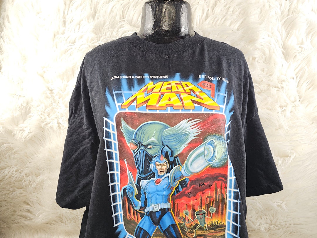 Rare Vintage MEGA MAN T Shirt 1990s Video Game XXL Original Capcom ...