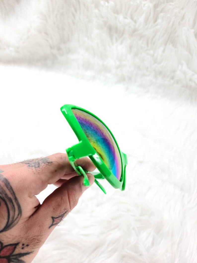 New Alien Green and Silver Festival Fashion Sunglasses Shades - Etsy