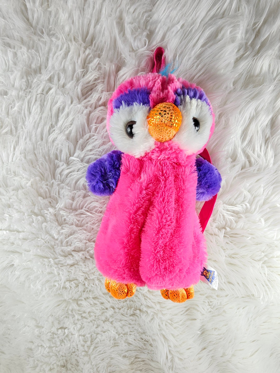 Super Cool Critter Collection Pink Penguin Plush/stuffed Animal Kids ...