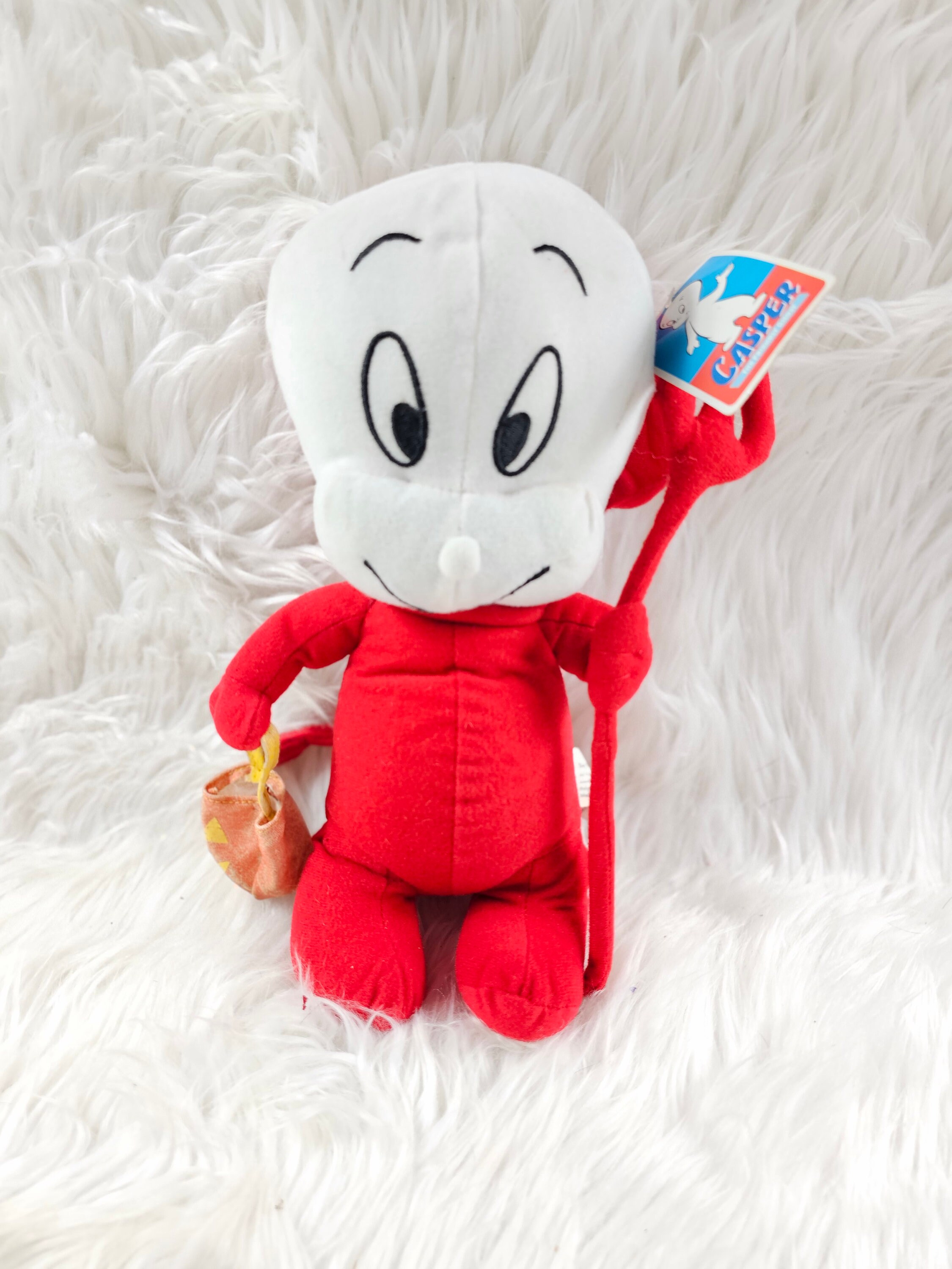 NWT 2004 Casper Friendly Ghost Devil Halloween Costume Pumpkin Plush 14 ...