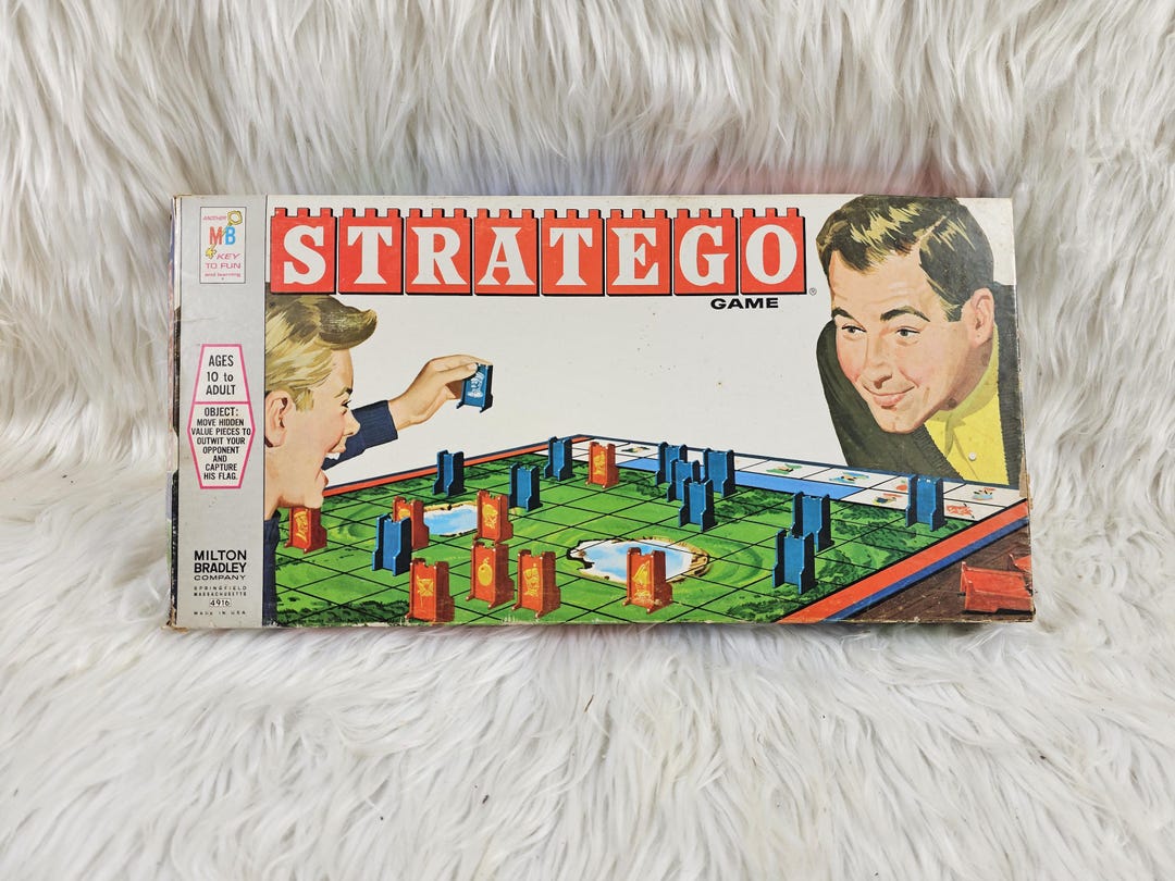 Vintage 1961 1960s Stratego Family Board Game War Strategy 4916 Complete - Etsy