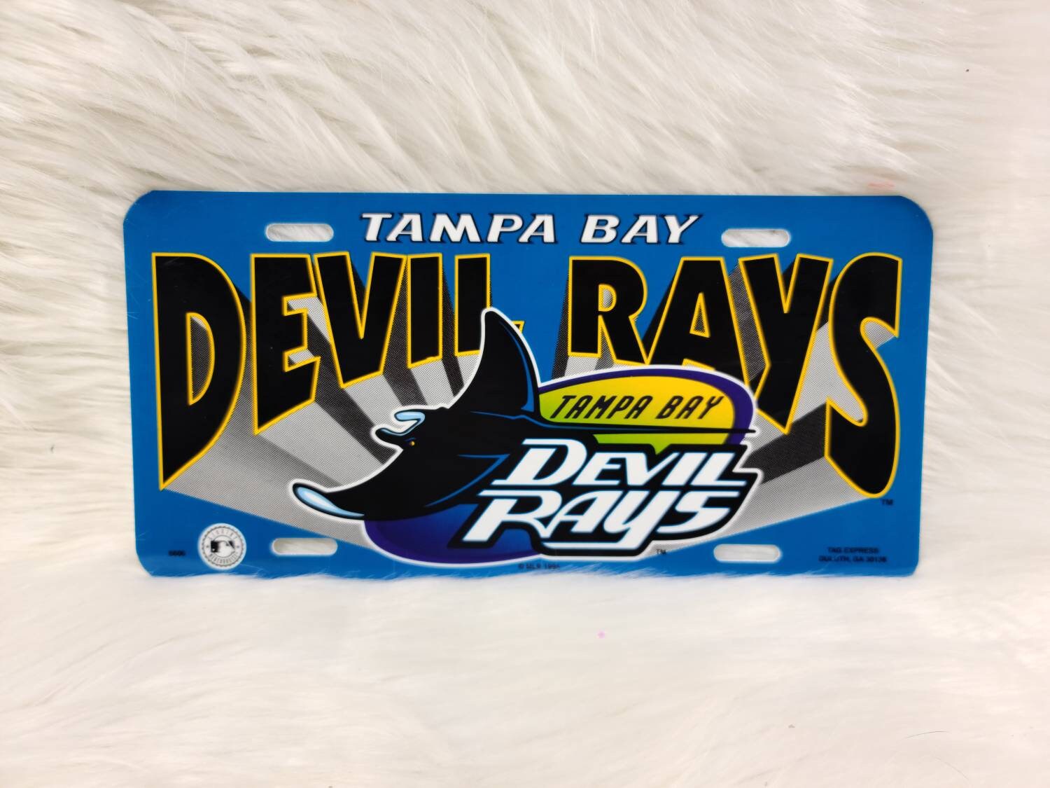Vintage 1995 Tampa Bay Devil Rays Plastic License Plate - Etsy