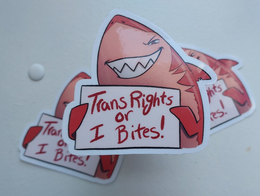 Pink Shark Gurl Sticker - Etsy