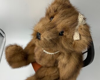 Mink teddy bear | Etsy