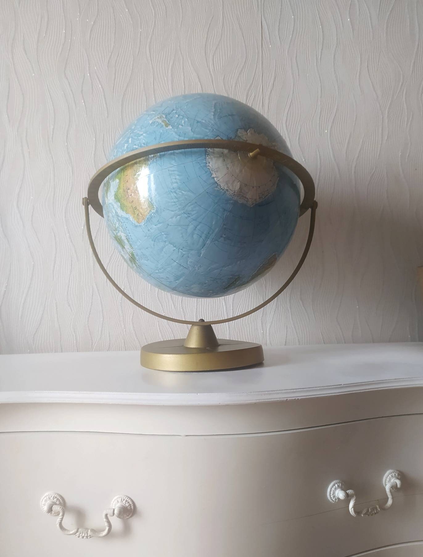 World Map Scan Globe Denmark - Etsy