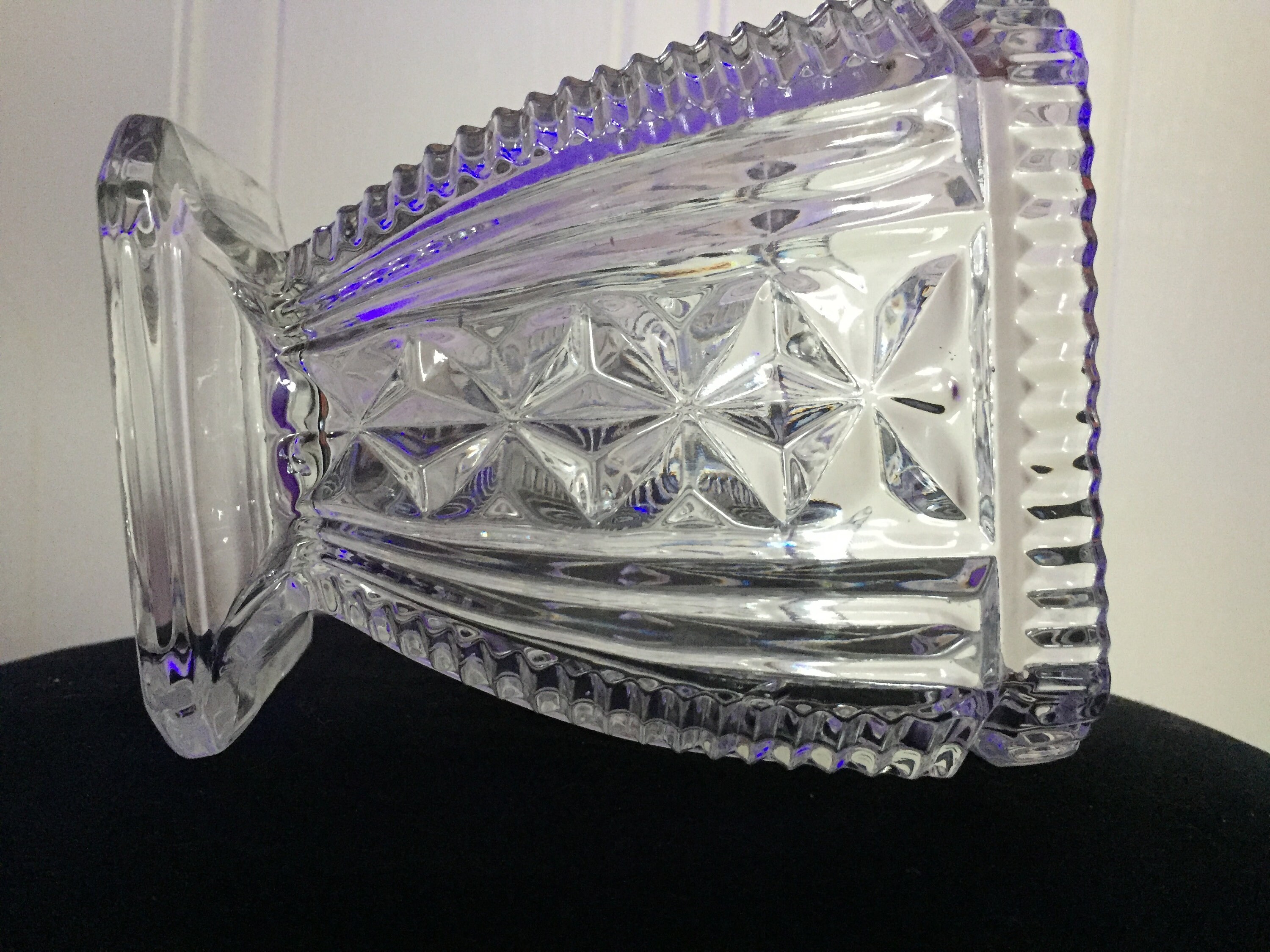 Tcheco-slovaquie Crystal Glass Vase - Etsy UK