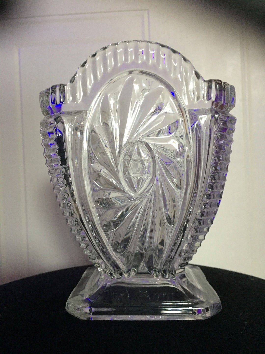 Tcheco-slovaquie Crystal Glass Vase - Etsy