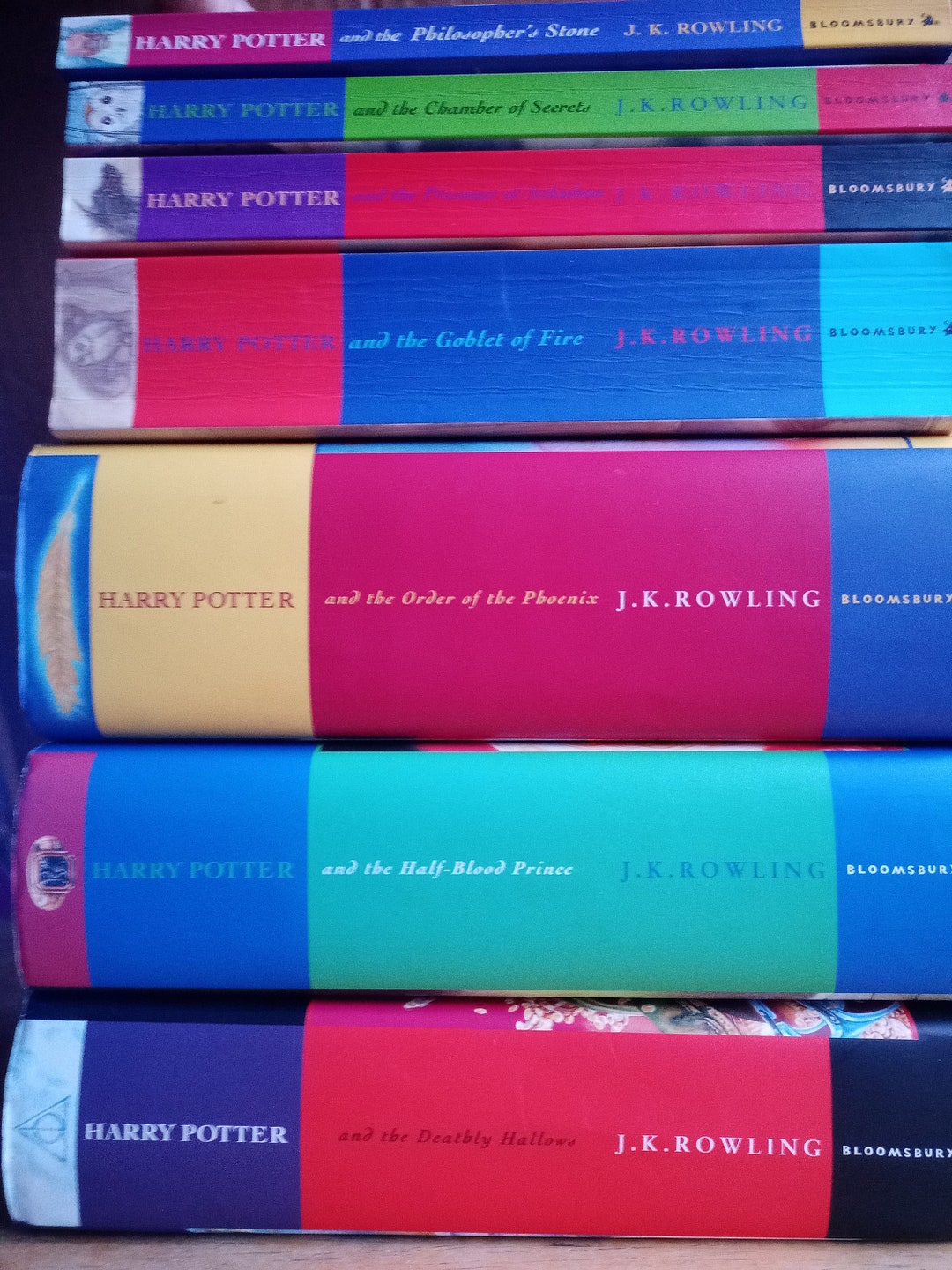 Harry Potter Complete Set of Bloomsbury Books Including 3 First Editions - Etsy