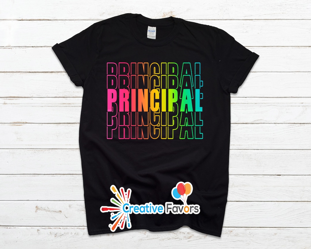 Colorful Stacked Principal SVG, Stacked Principal Svg, Principal Tshirt ...