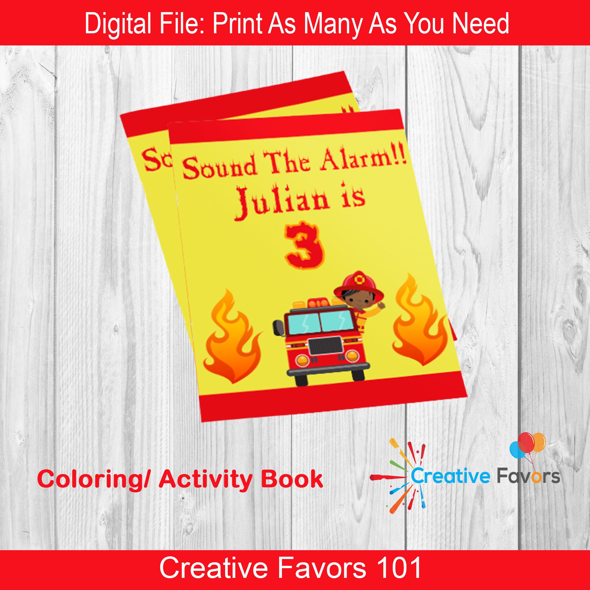 Firefighter Theme Party Favors Firefighter Chip Bags Fire - Etsy