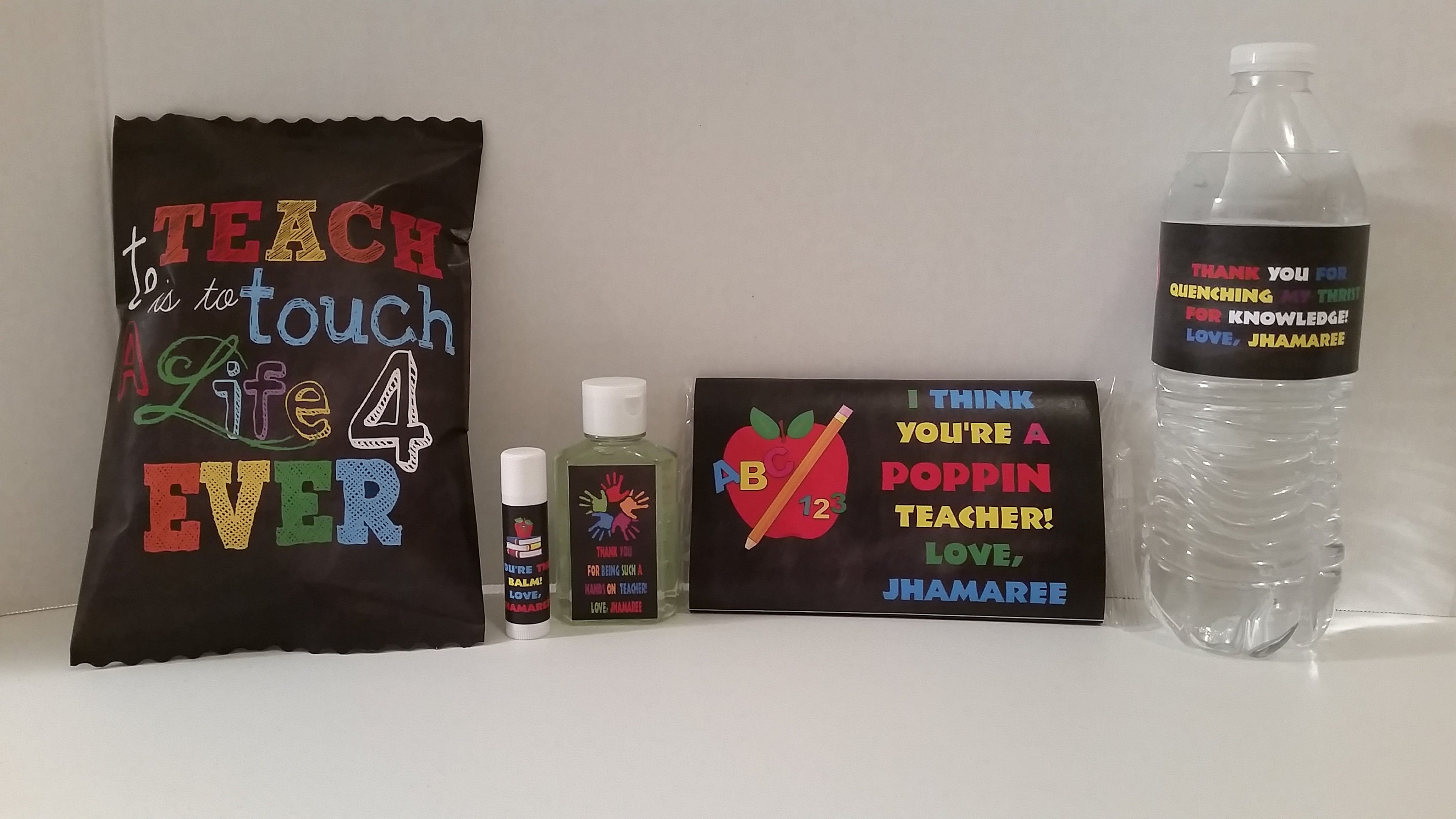 Teacher Water Bottle Labels - Etsy