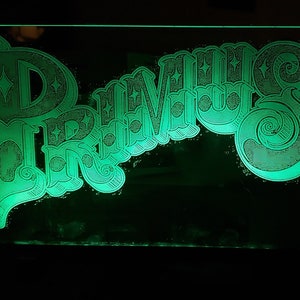 Primus Band Color Changing LED Edge Lit Light Custom Laser Etched Lamp ...
