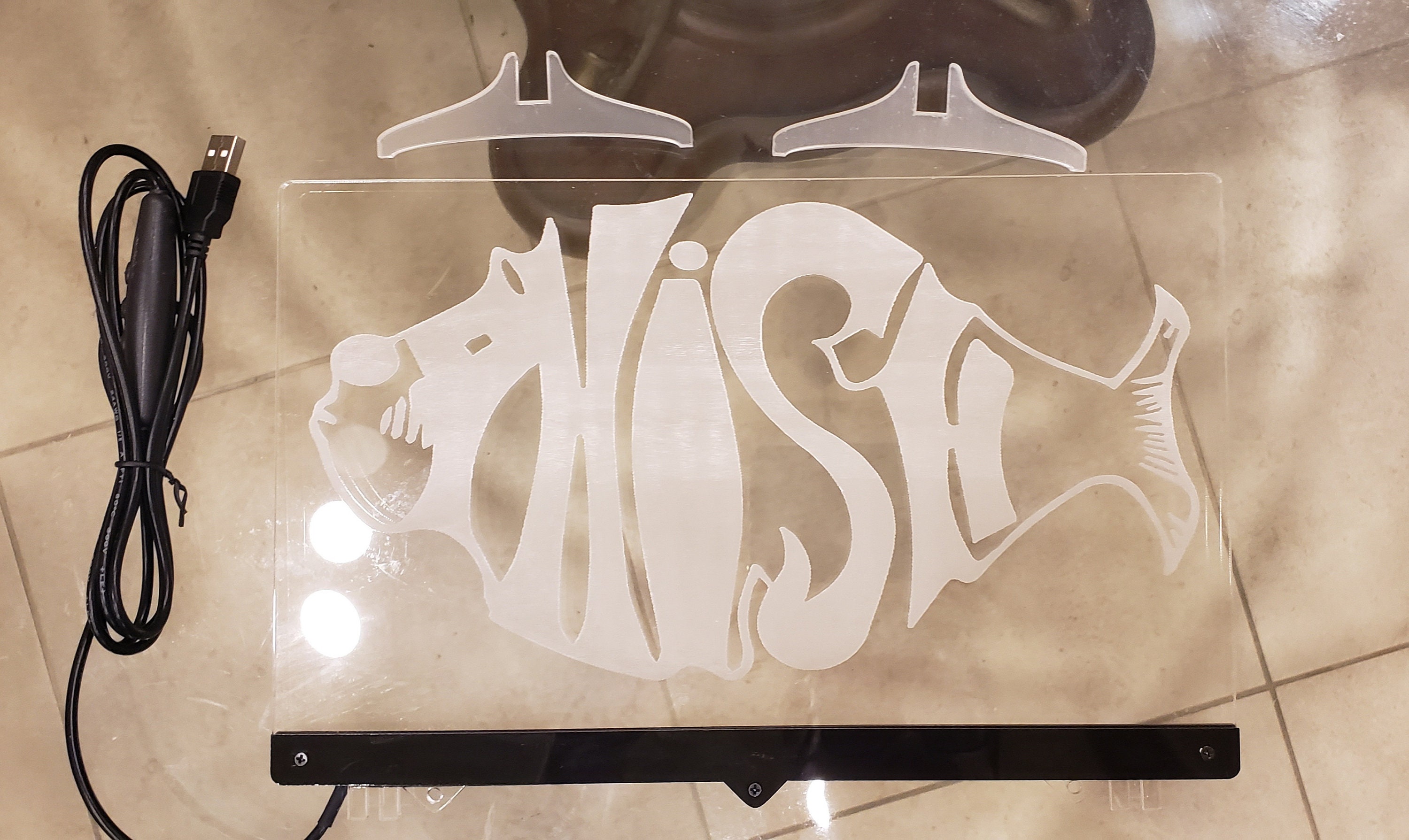 Phish Band Color Changing LED Edge Lit Light Custom Laser Etched Lamp ...