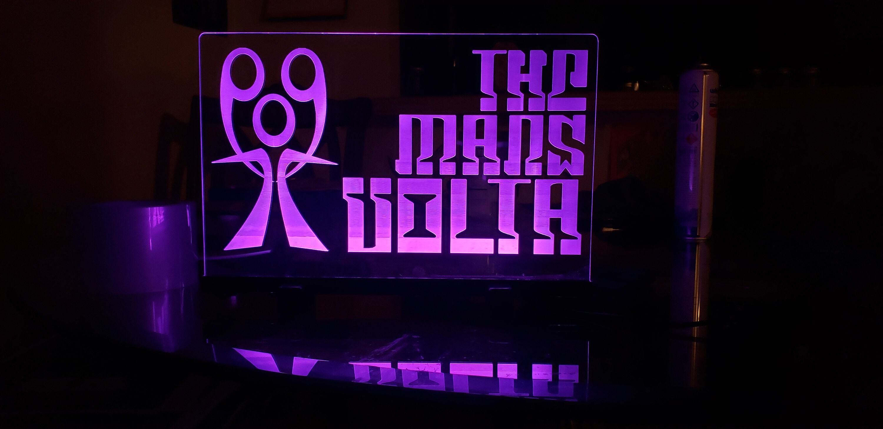 The Mars Volta Band Color Changing LED Edge Lit Light Custom Laser ...