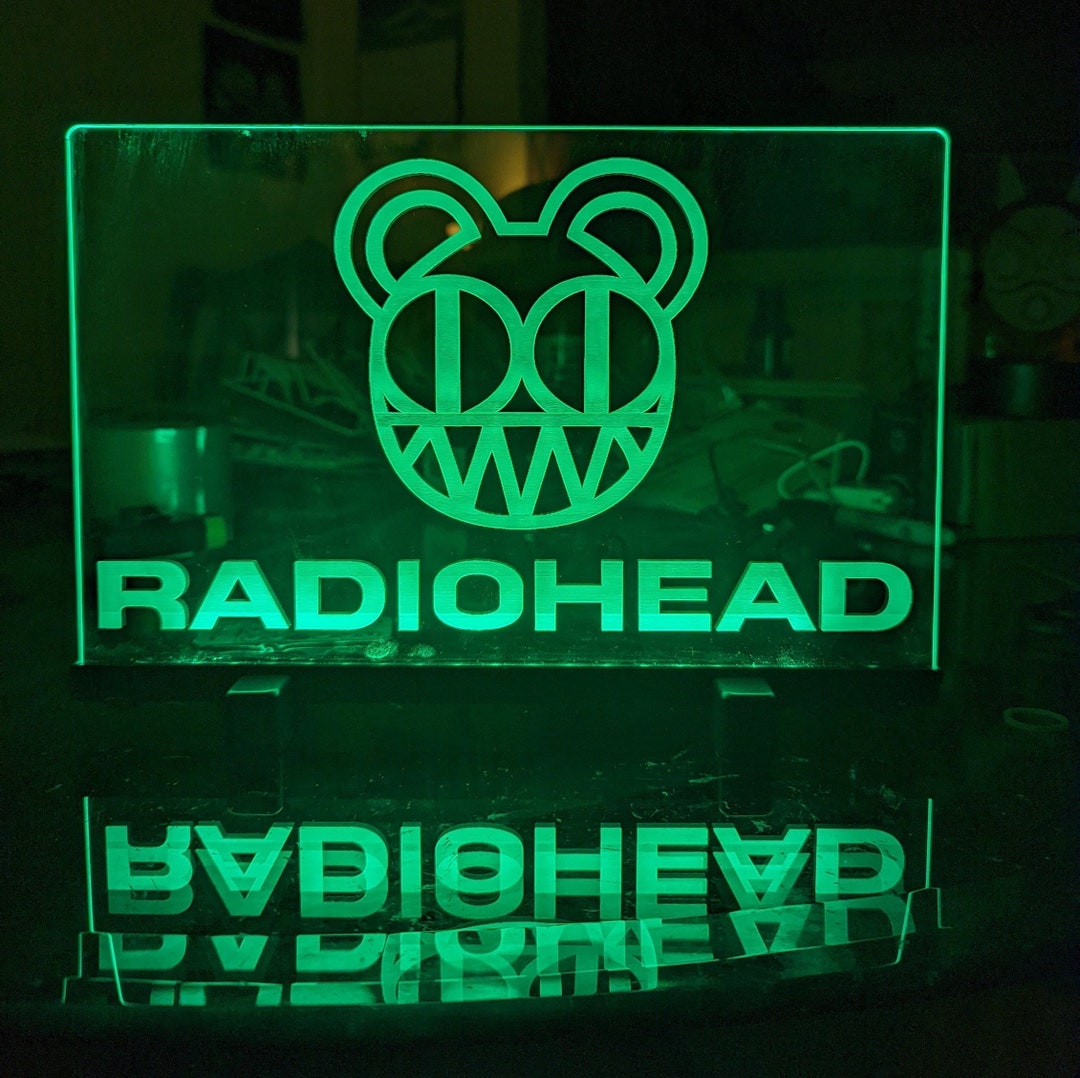 Radiohead Group Color Changing LED Edge Lit Light Custom Laser Etched ...