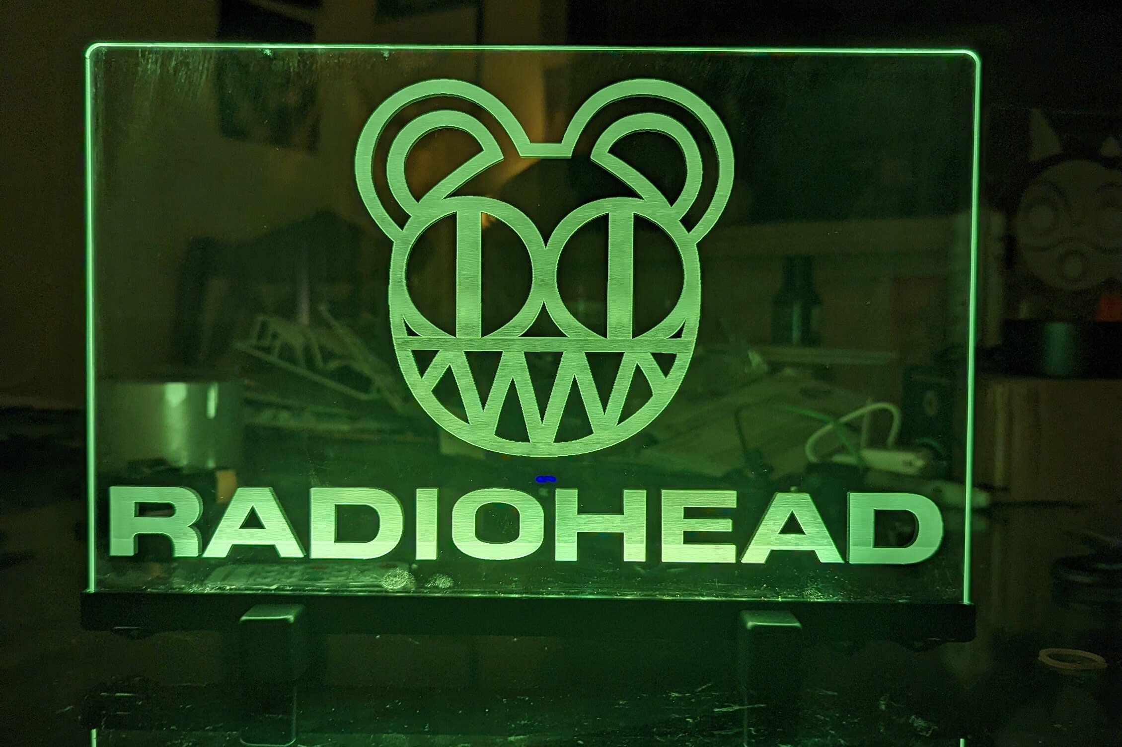 Radiohead Group Color Changing LED Edge Lit Light Custom Laser Etched ...