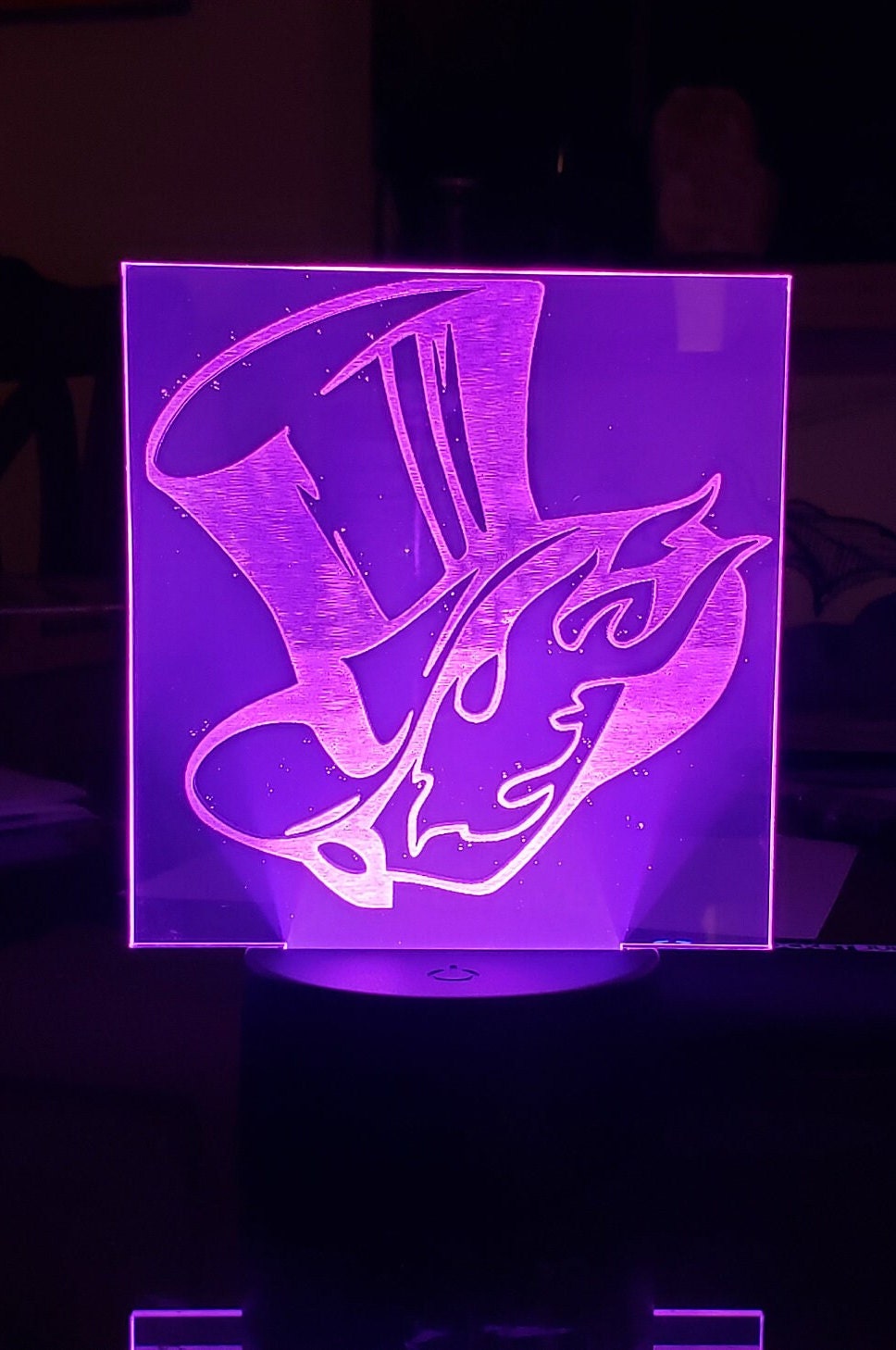 Persona 5 Phantom Theives Custom Engraved Edgelit LED Color Changing ...