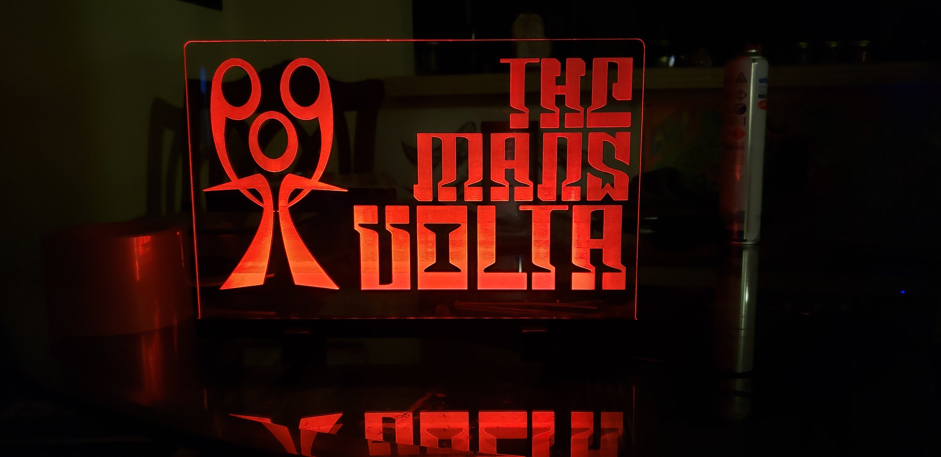 The Mars Volta Band Color Changing LED Edge Lit Light Custom Laser ...