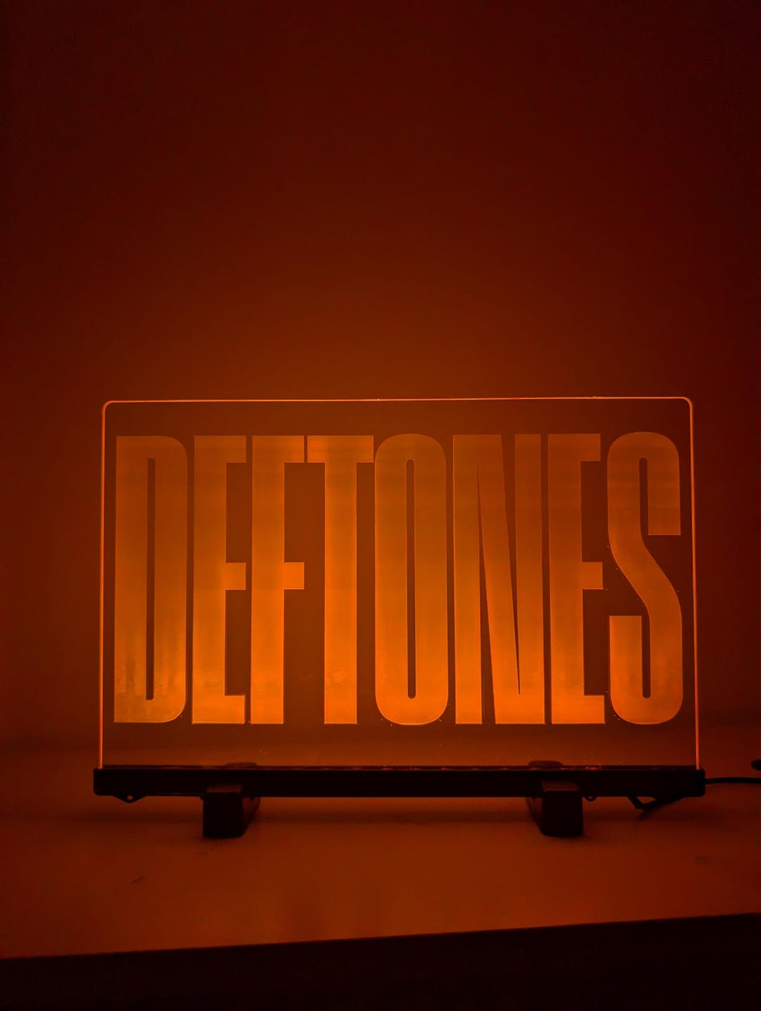 Deftones Band Color Changing LED Edge Lit Light Custom Laser Etched ...