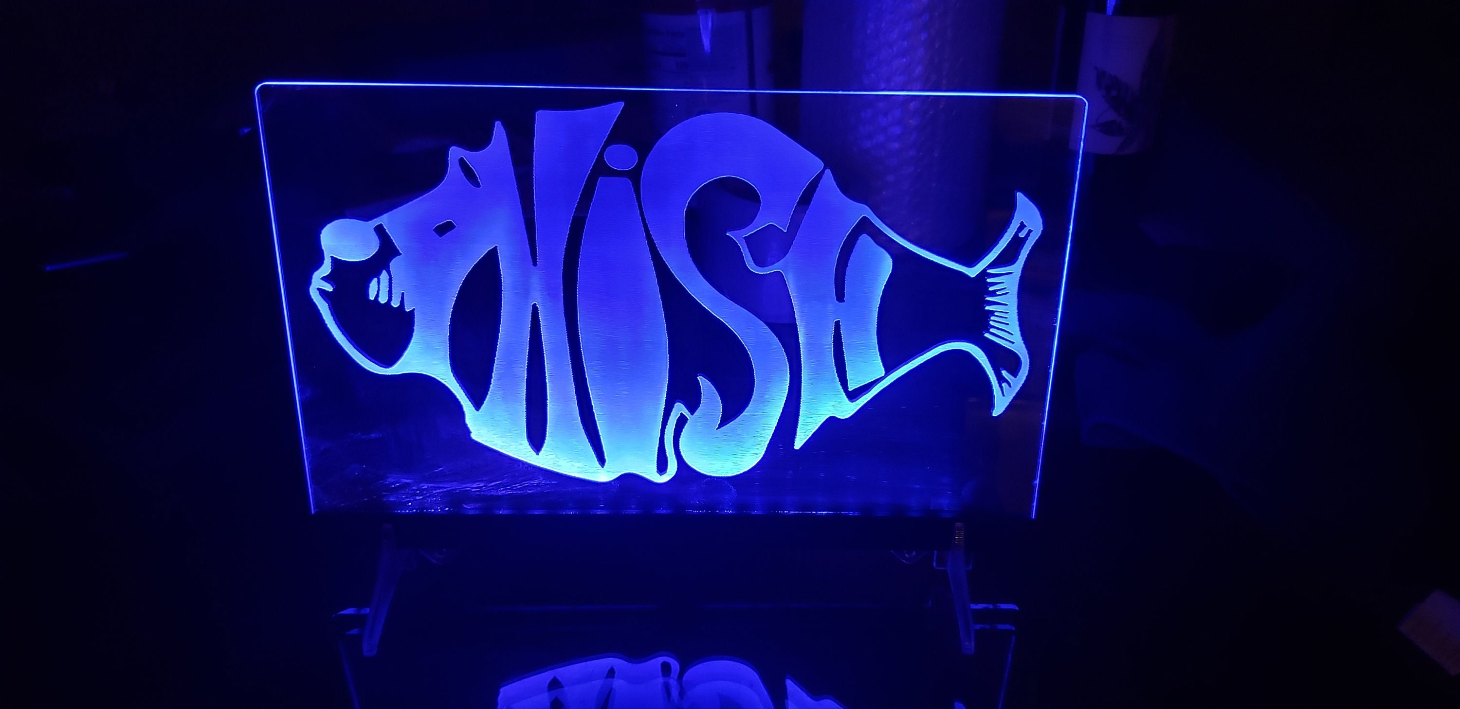 Phish Band Color Changing LED Edge Lit Light Custom Laser Etched Lamp ...
