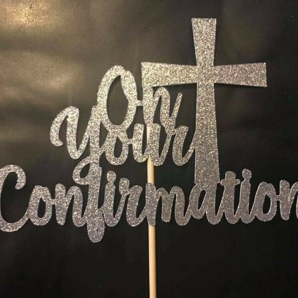 Confirmation Cake Topper - Etsy