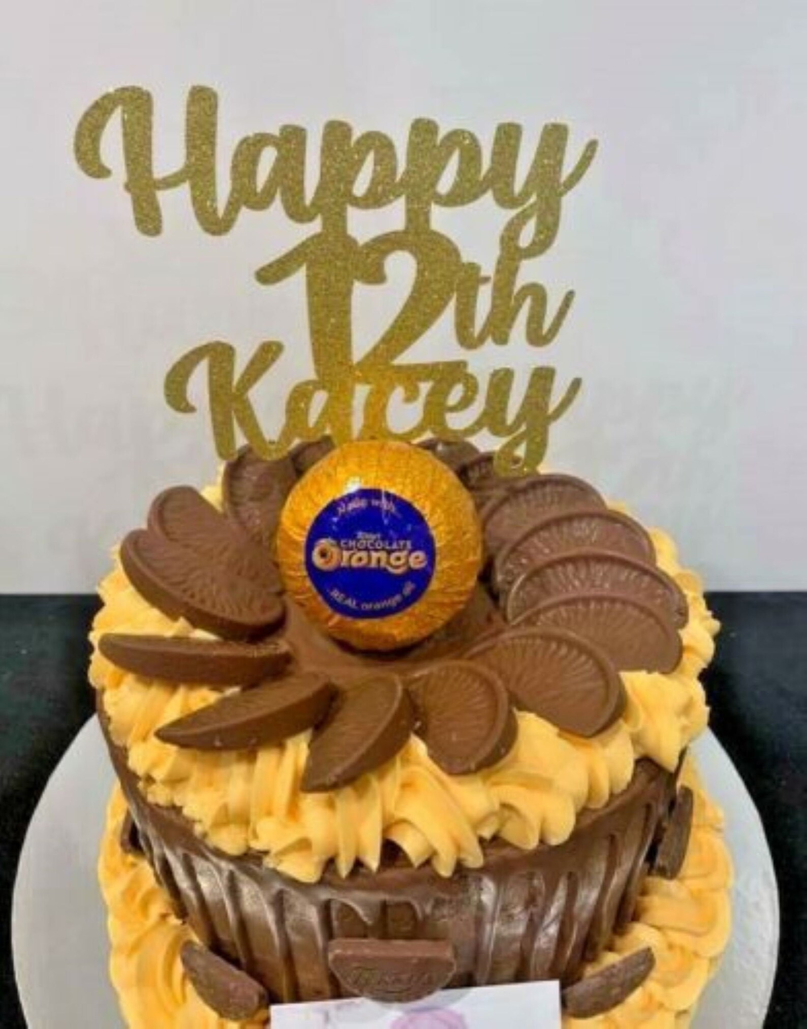 Happy 12th Birthday Cake Topper Gold Glitter Personalised Any - Etsy