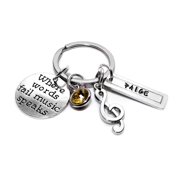Music Keychain - Etsy
