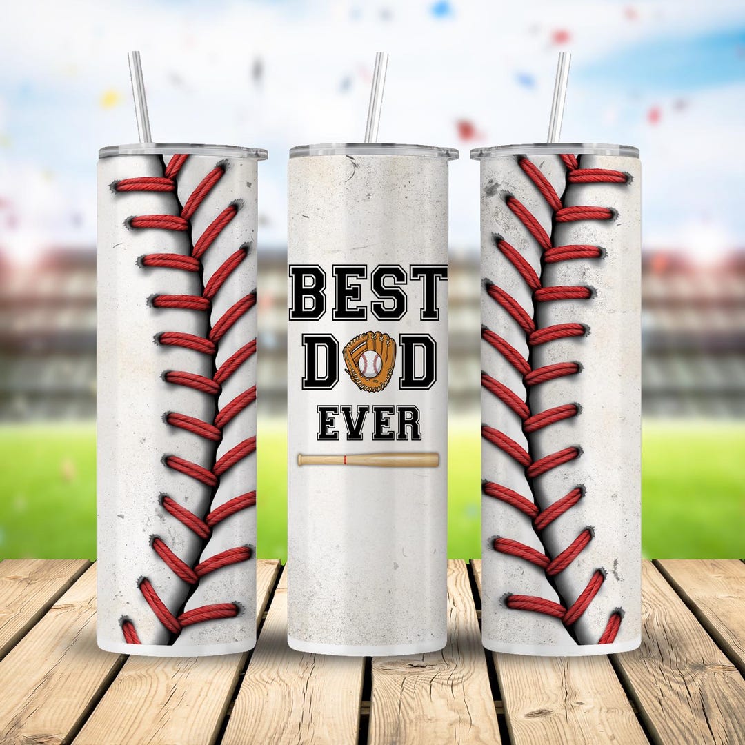 Fathers Day Baseball Dad Travel Tumbler Sports Drink Coffee Gift - Etsy