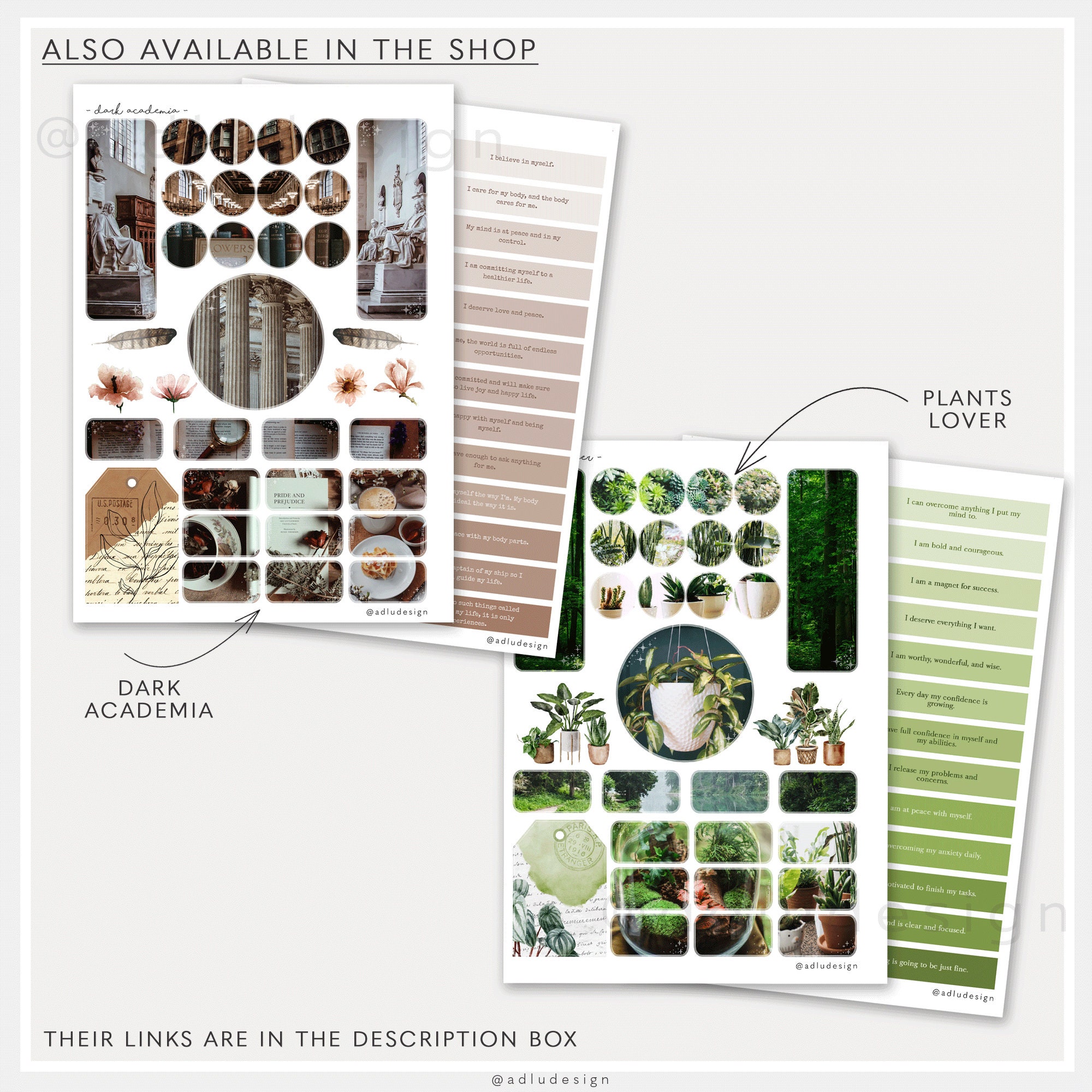 Natural Beige Stickers for Journals and Planners, Aesthetic Neutral ...