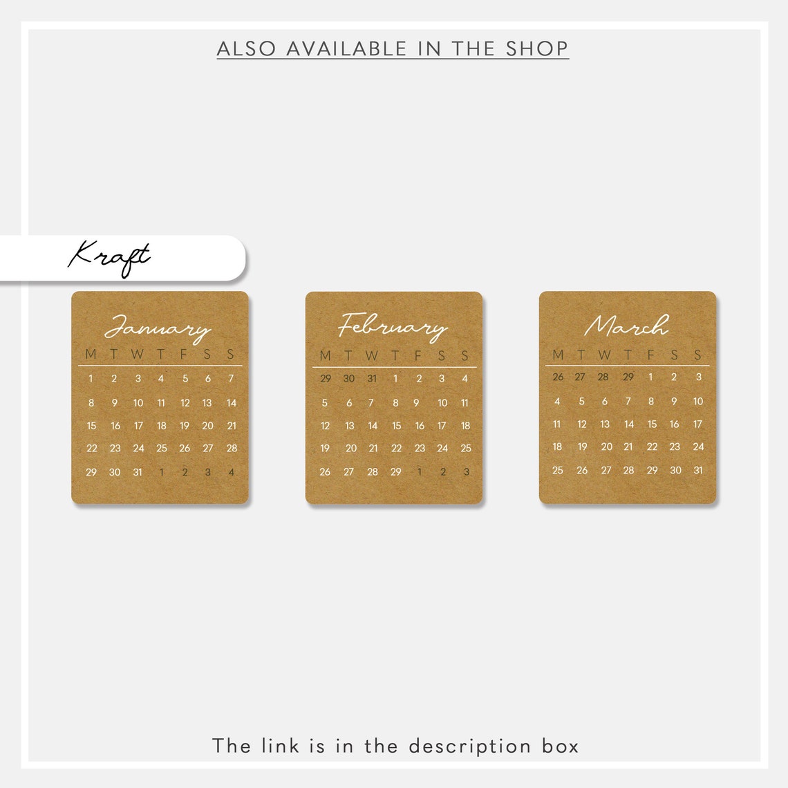 2024 Monthly Calendar Stickers Printable for Journals and Planners ...