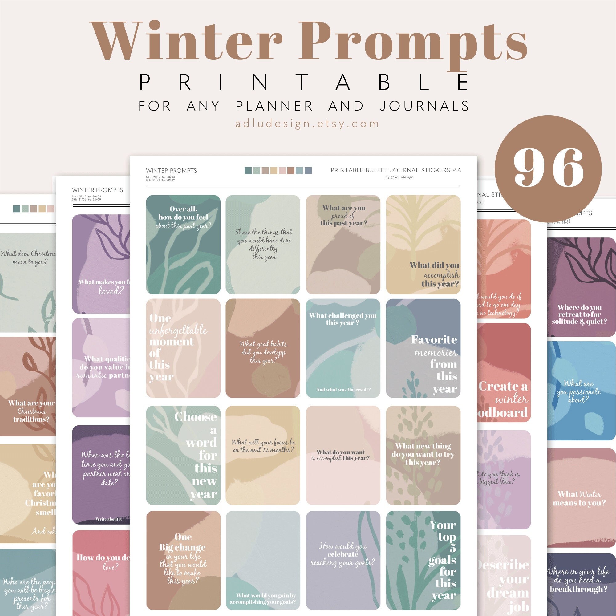 96 Winter Prompts for Journaling, Write and Reflect on Self-discovery ...