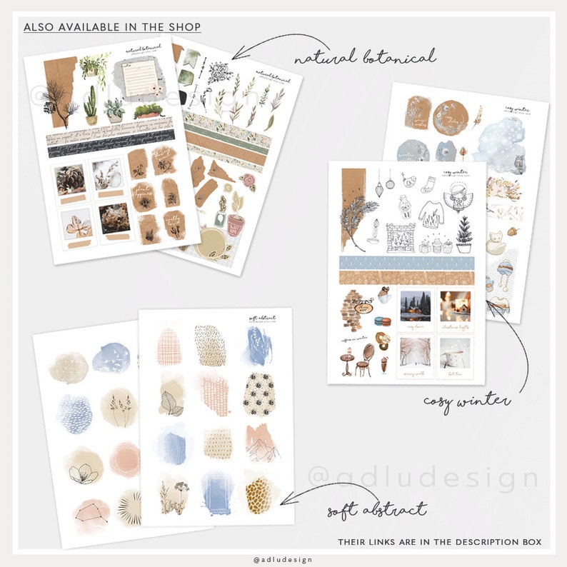 A4 Mystical Stickers for Journals and Planners Magical Theme - Etsy