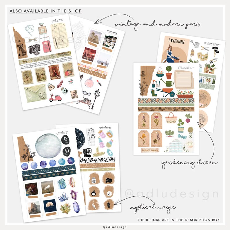 Positive Quotes Cards for Journals and Planners, Inspirational Stickers ...