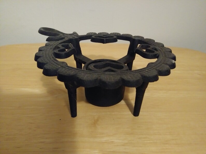 Vintage Wilton Cast Iron Warming Stand/trivet With Heart - Etsy
