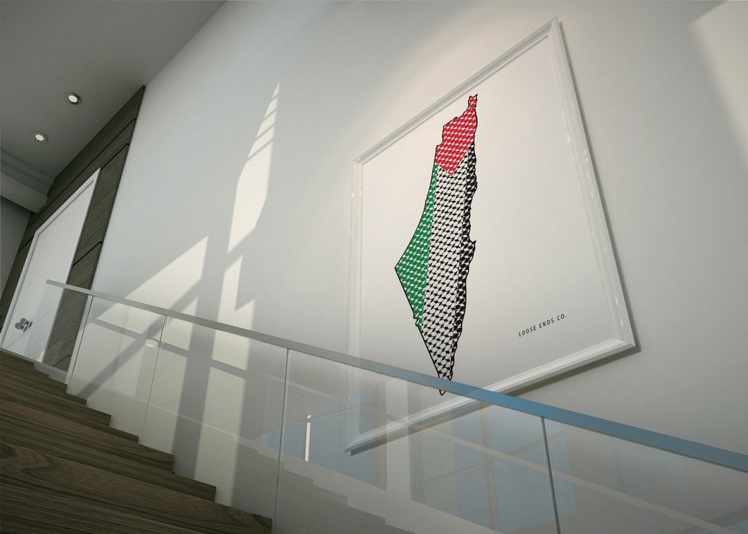 Palestine Hatta Map - Art Print [falasteen Collection] - Etsy