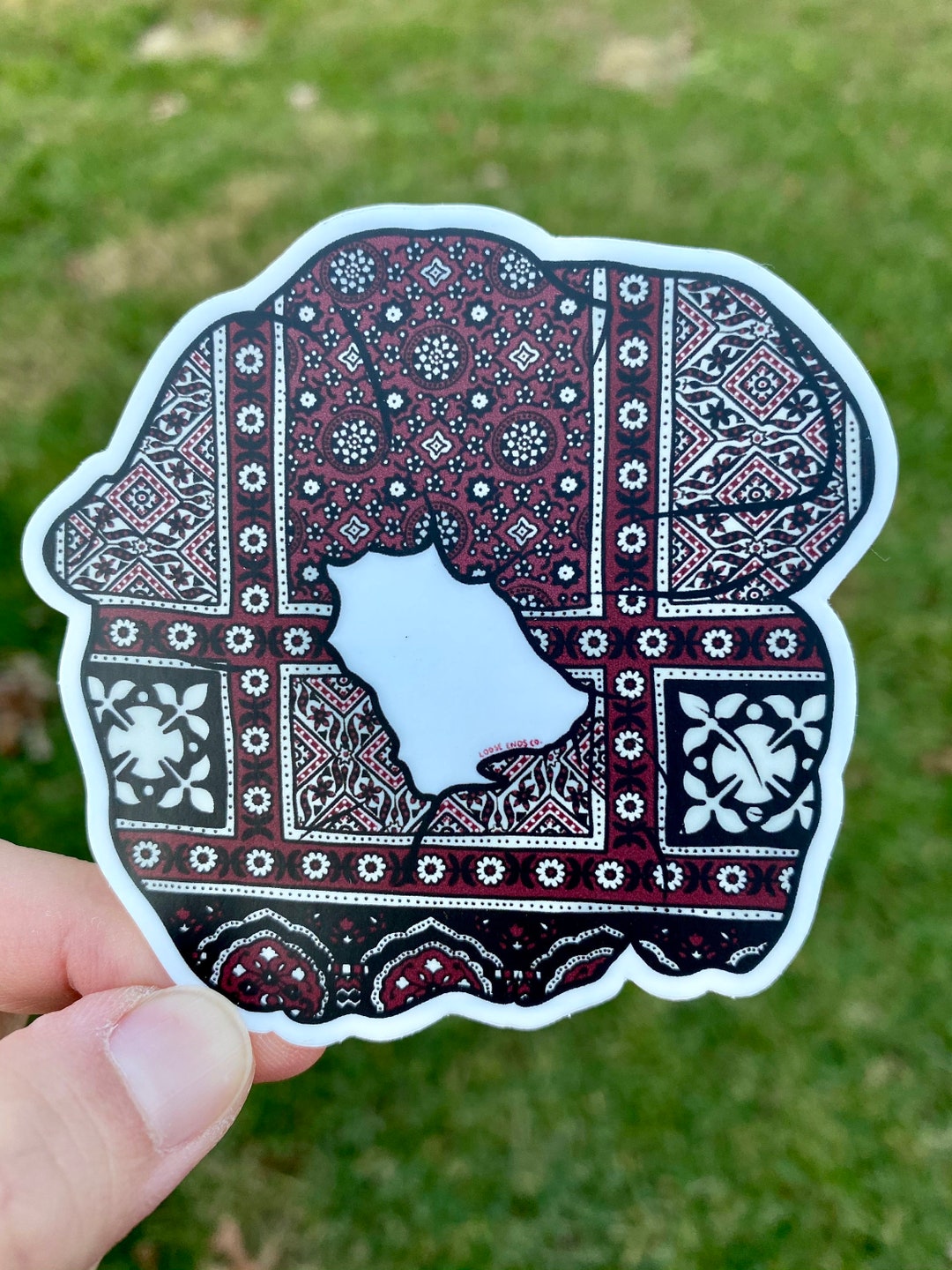 Ajrak Scrunchie Sticker (3" Sticker) - Etsy