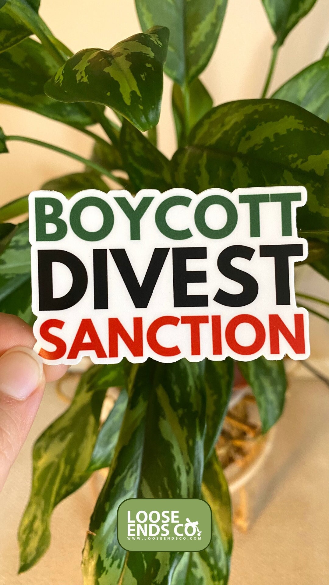 Boycott, Divest, Sanction BDS Sticker 3 Sticker Falasteen Collection - Etsy