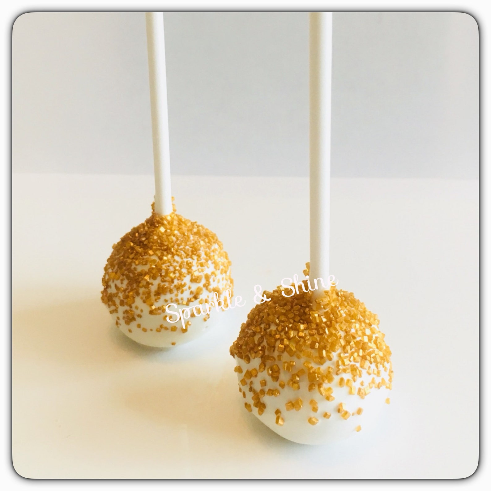 1 Dozen Gold Cake Pops Silver Cake Pops Gold Silver Sprinkle - Etsy
