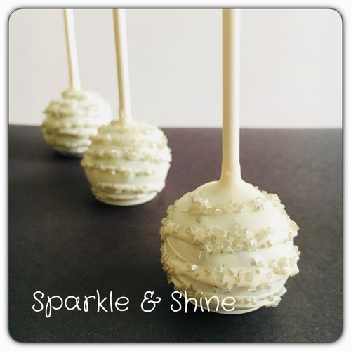 1 Dozen White/silver Cake Pops Communion Cake Pops Holy - Etsy