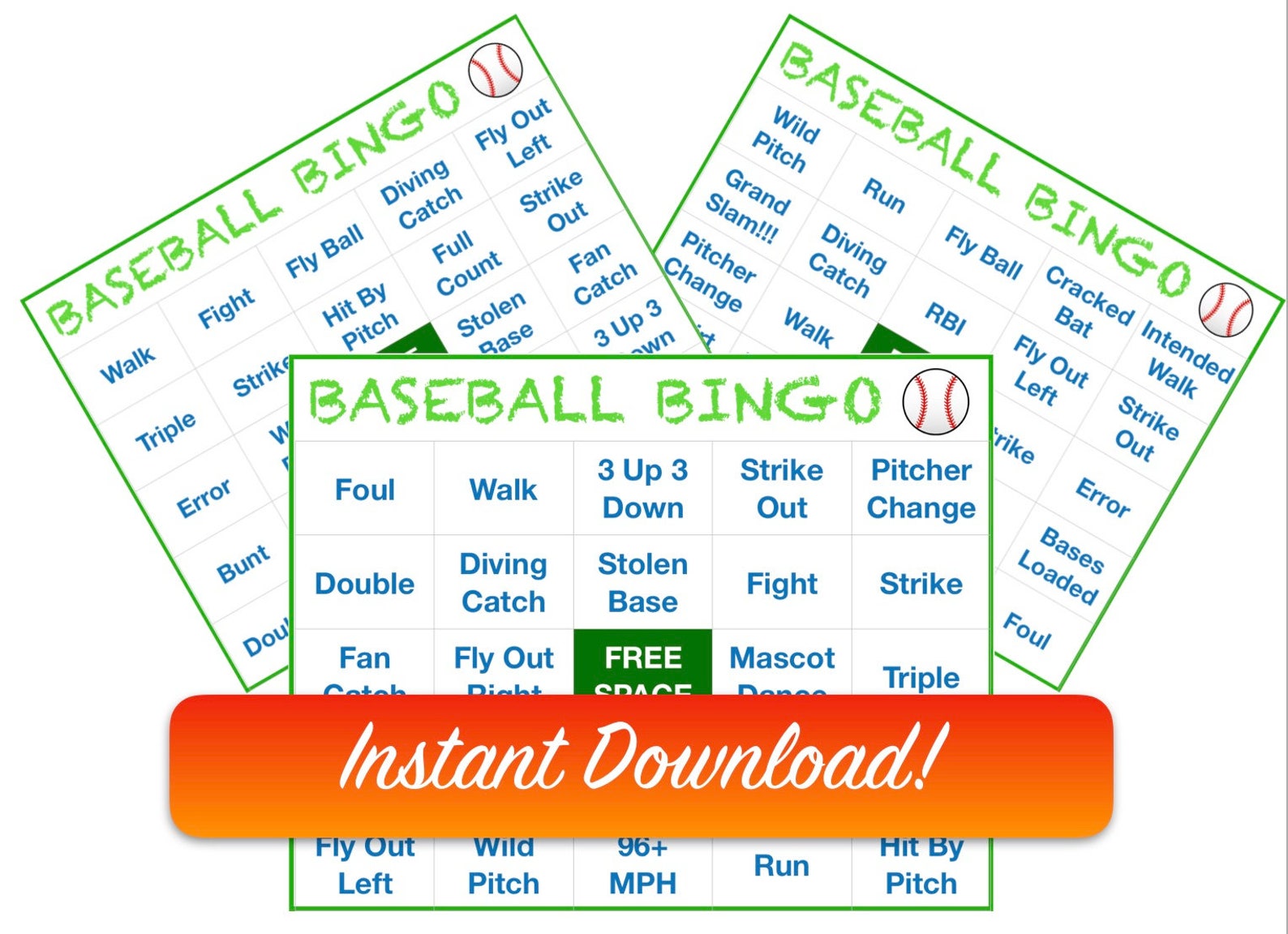Baseball Bingo! 16 Cards - Etsy