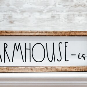 Farmhouse-ish Wooden Farmhouse Sign Rae Dunn Inspired Sign | Etsy
