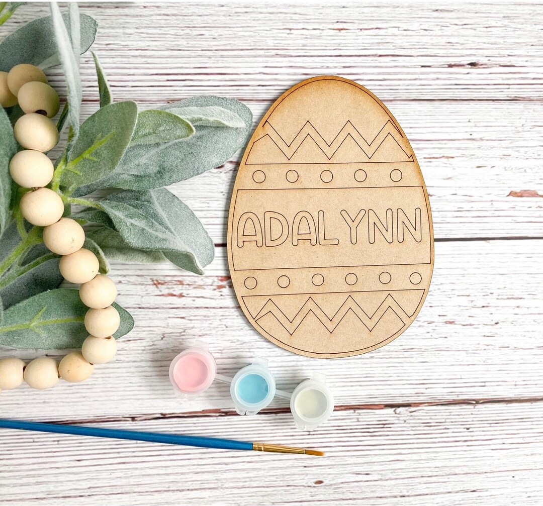 DIY Personalized Easter Paint Kit Easter Decor DIY for Kids Easter DIY ...