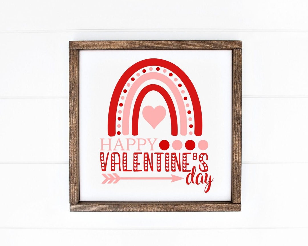 Rustic Valentines Day Sign 7x7 Valentines Day Tiered - Etsy