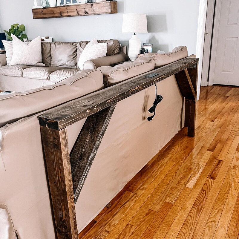 Rustic Sofa Table - Etsy